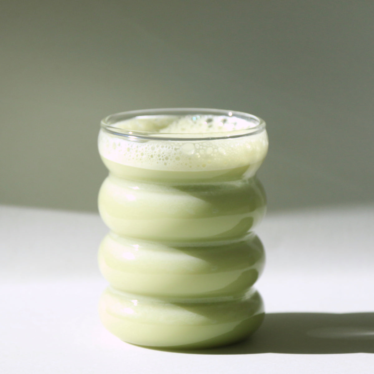 Wavy Ripple Glass Cup | Smoothie glass | Jentl – Jentl.